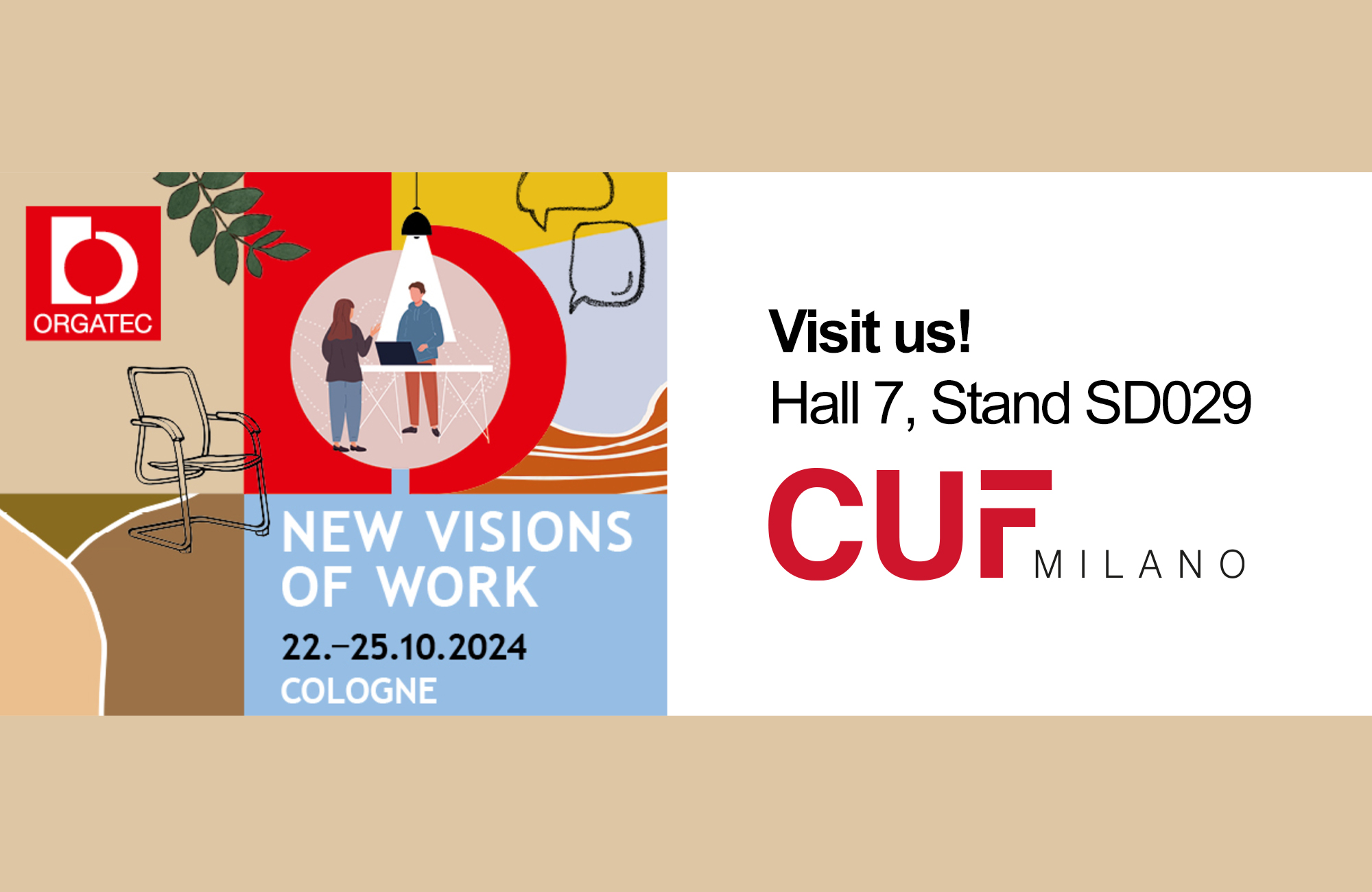 Cuf Milano at Orgatec 2024 - CUF Milano | Furnishing and Design Office ...